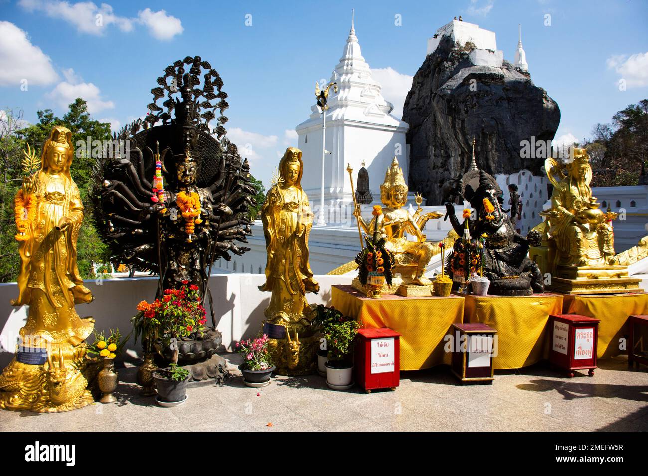 Ancient deity angel god and antique goddess buddha statue for thai ...