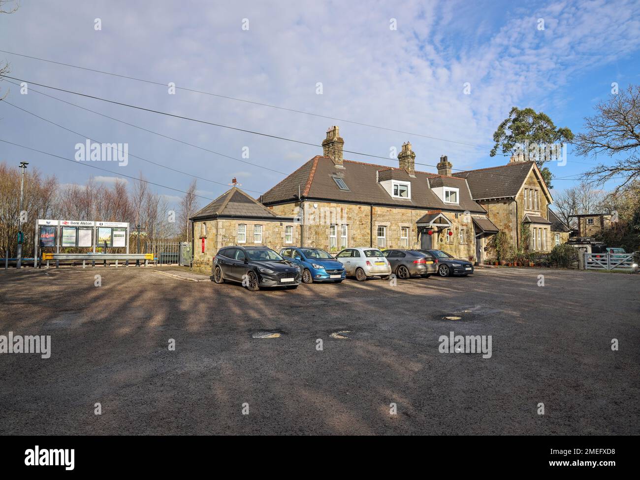 The old station buildings at Bere Alston now repurposed for other uses ...