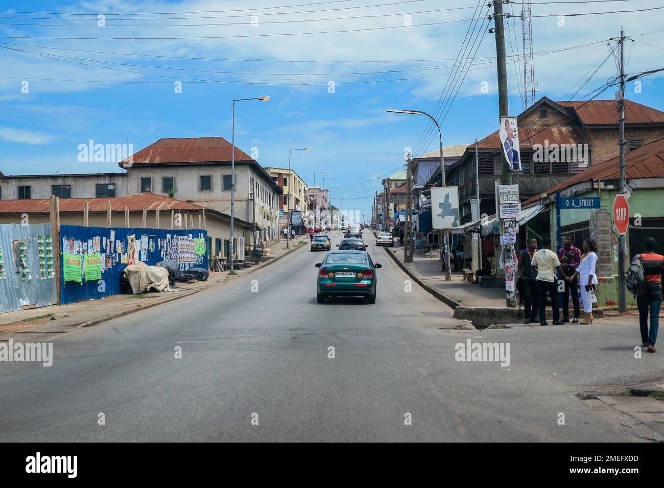 Kumasi, Ghana - April 06, 2022: Crowded African Road with Local Ghana ...