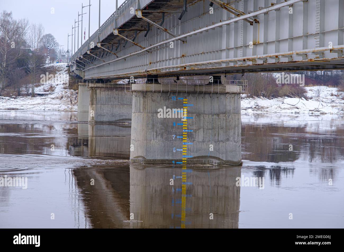 The Latvian city of Jekabpils after the devastating floods that started ...