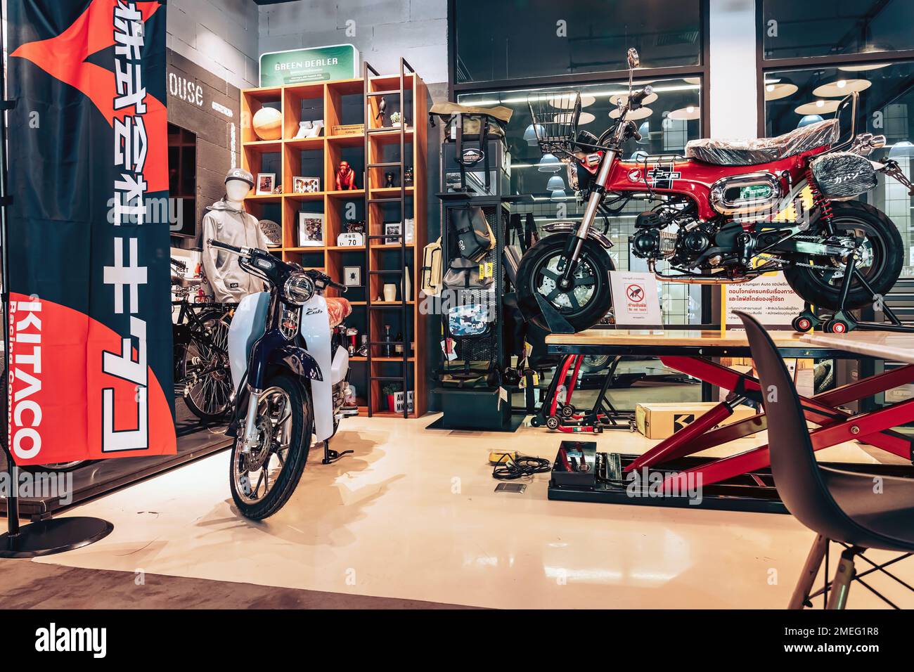 NAKHON PATHOM,THAILAND-JANUARY 7, 2023 : View of Honda Super Cub C 125 ...