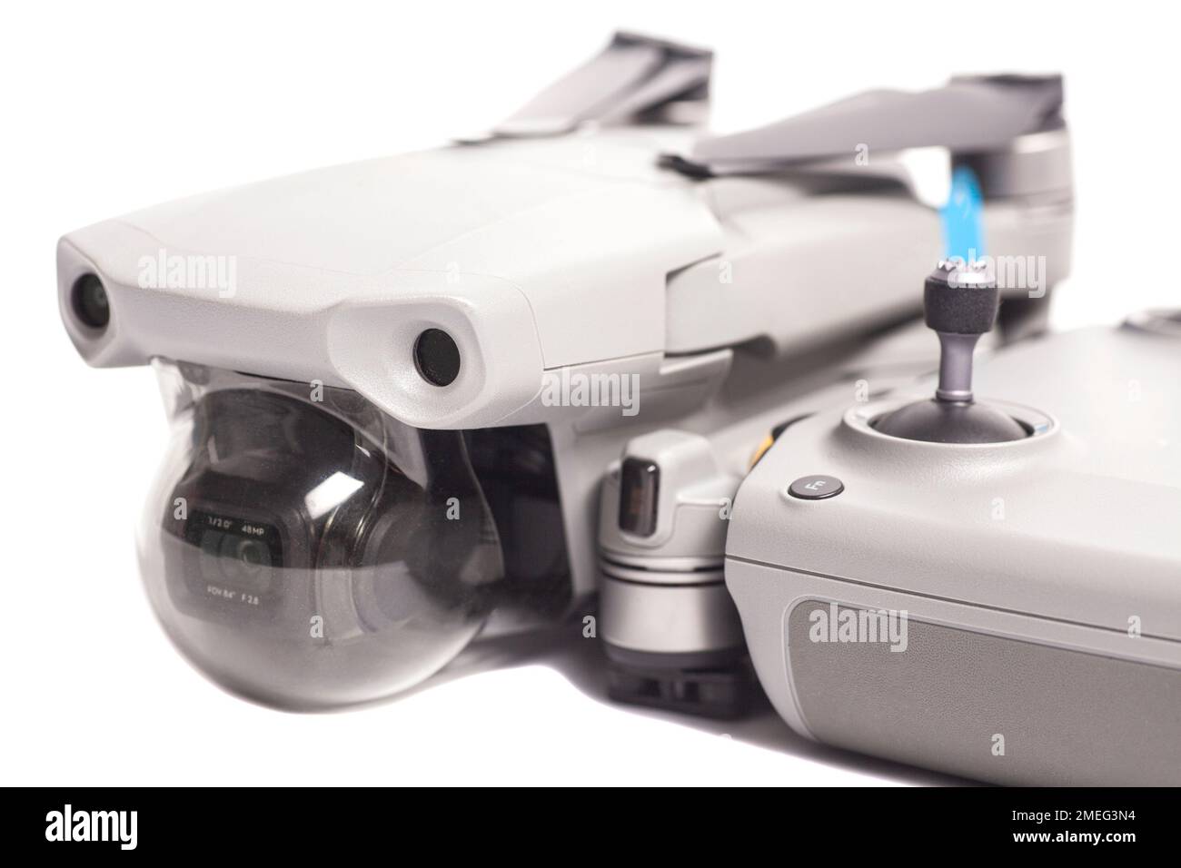 quadcopter drone aerial camera isolated on white background Stock Photo ...