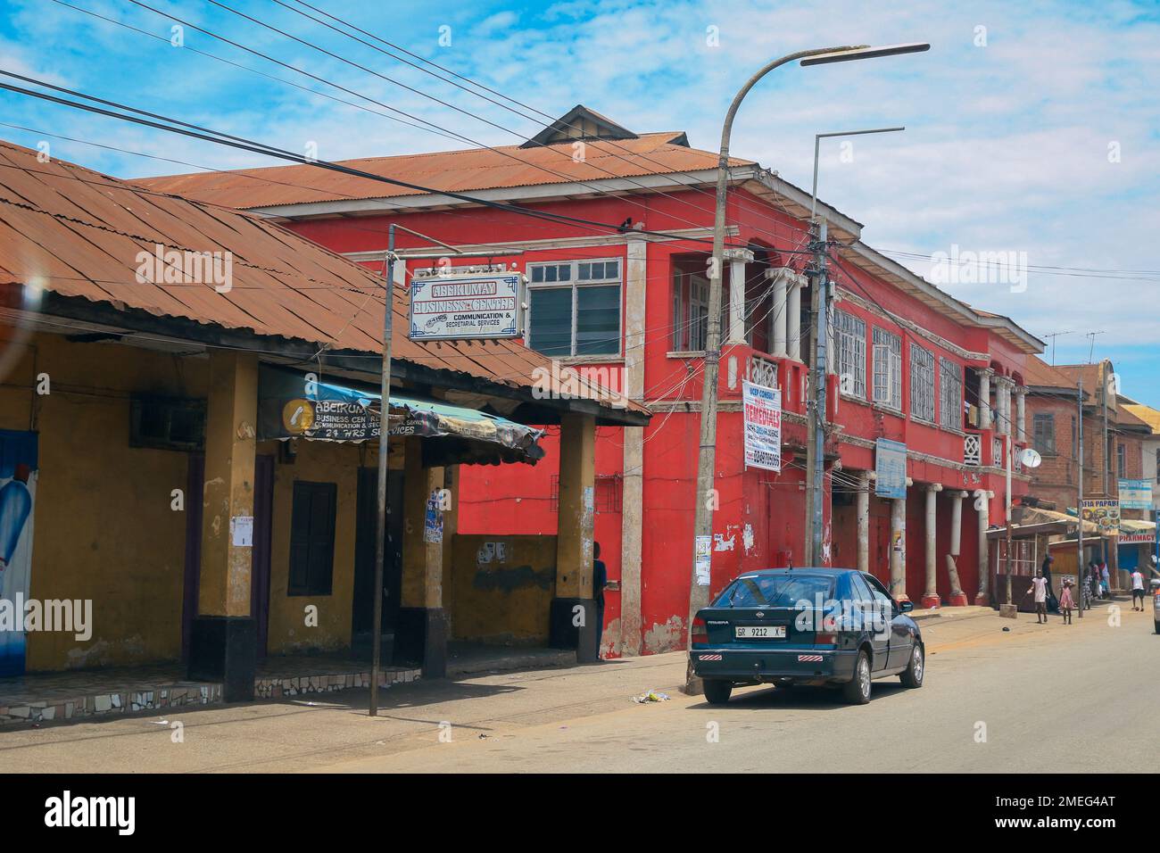 Kumasi, Ghana - April 06, 2022: African Center in Kumasi city Stock ...