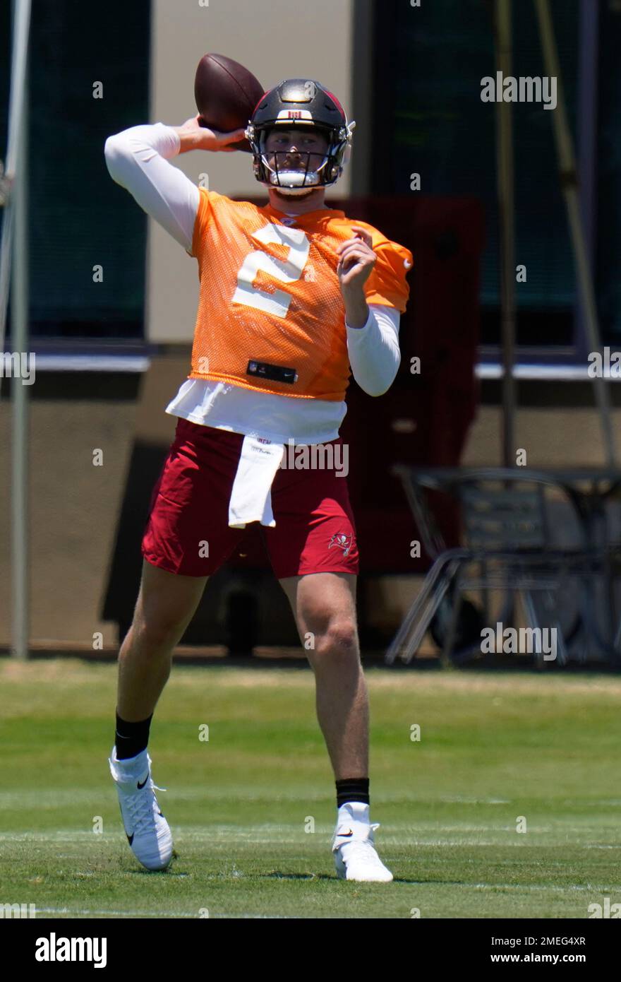 Tampa Bay Buccaneers quarterback Kyle Trask during a Buccaneers NFL ...