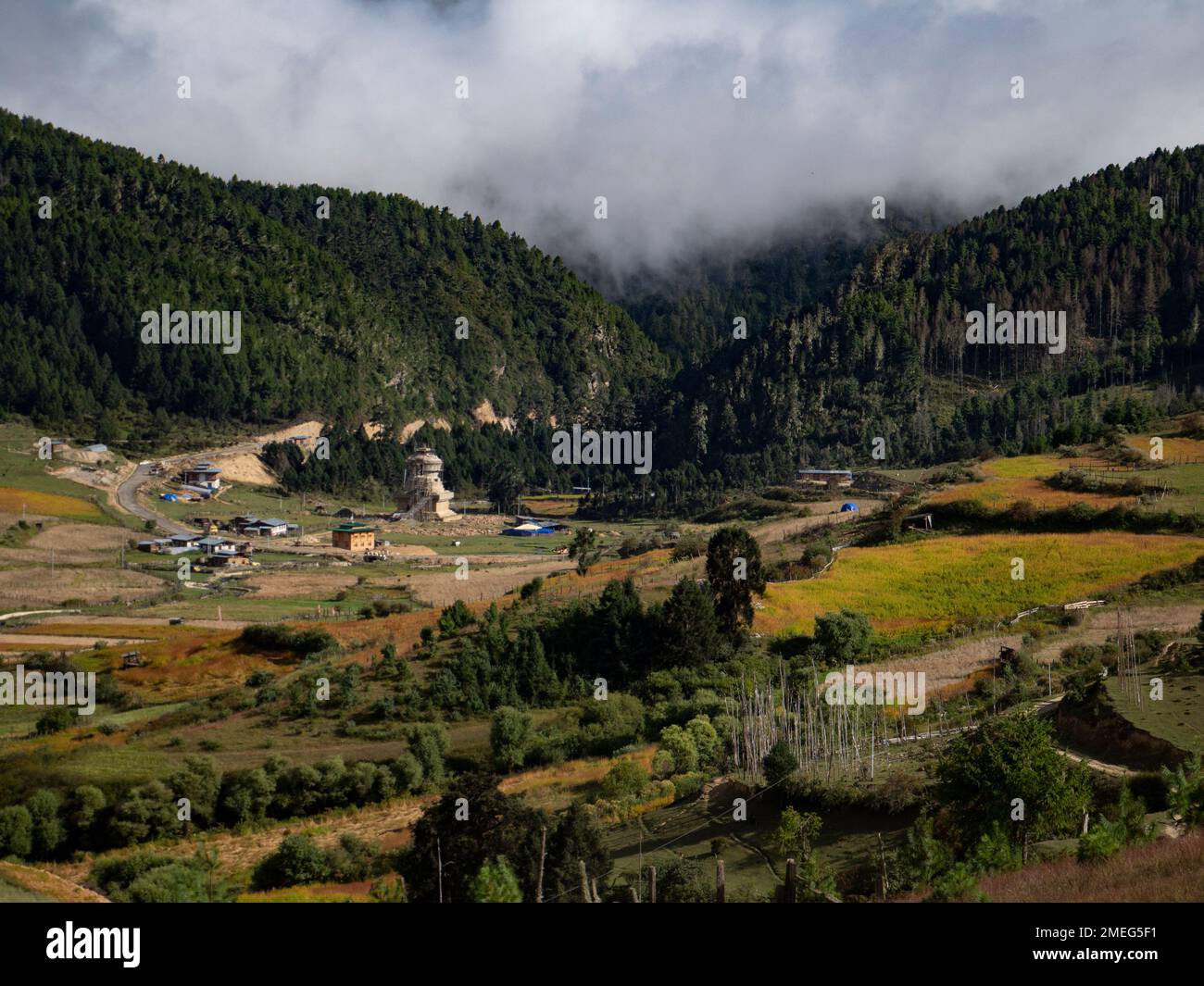 The Beautiful and Bountiful Autumn, Bumthang, Bhutan Stock Photo - Alamy