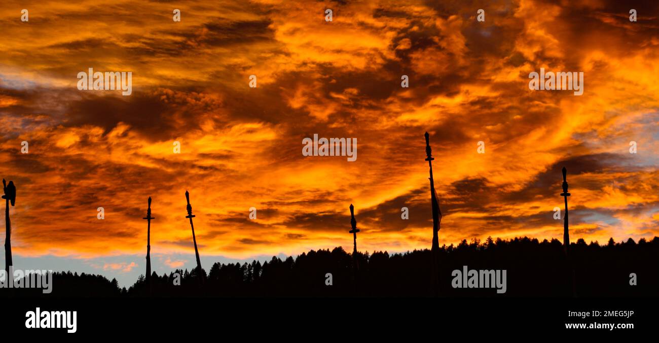 The Burning Sky Stock Photo - Alamy
