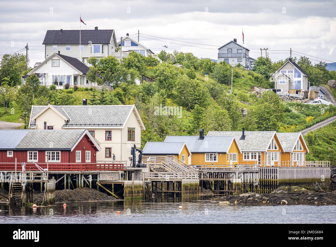 Sorvagen fishing village, Moskenesøya , Lofoten Islands, Nordland ...