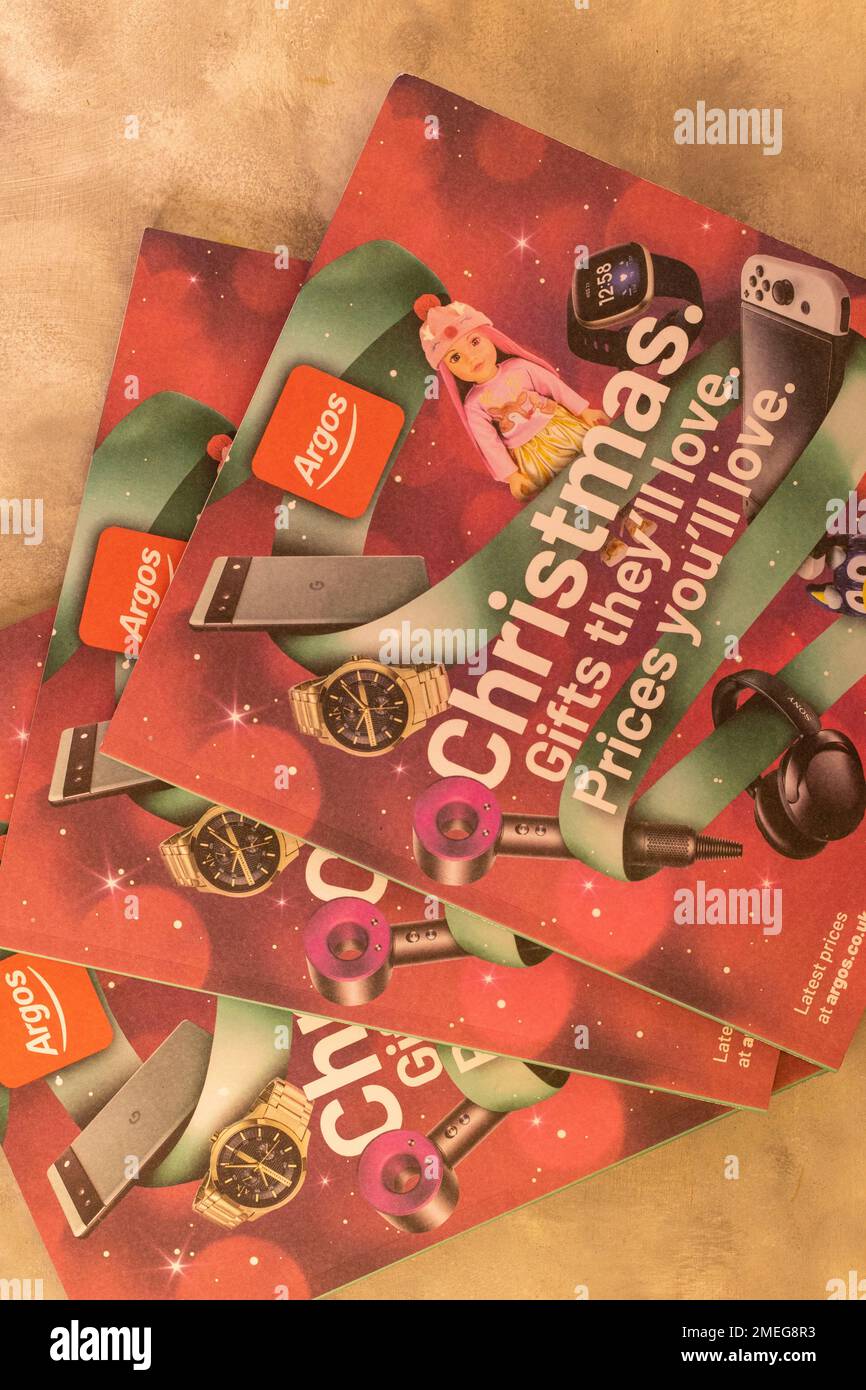 Business still life of Argos Gift guide 2022 Stock Photo - Alamy