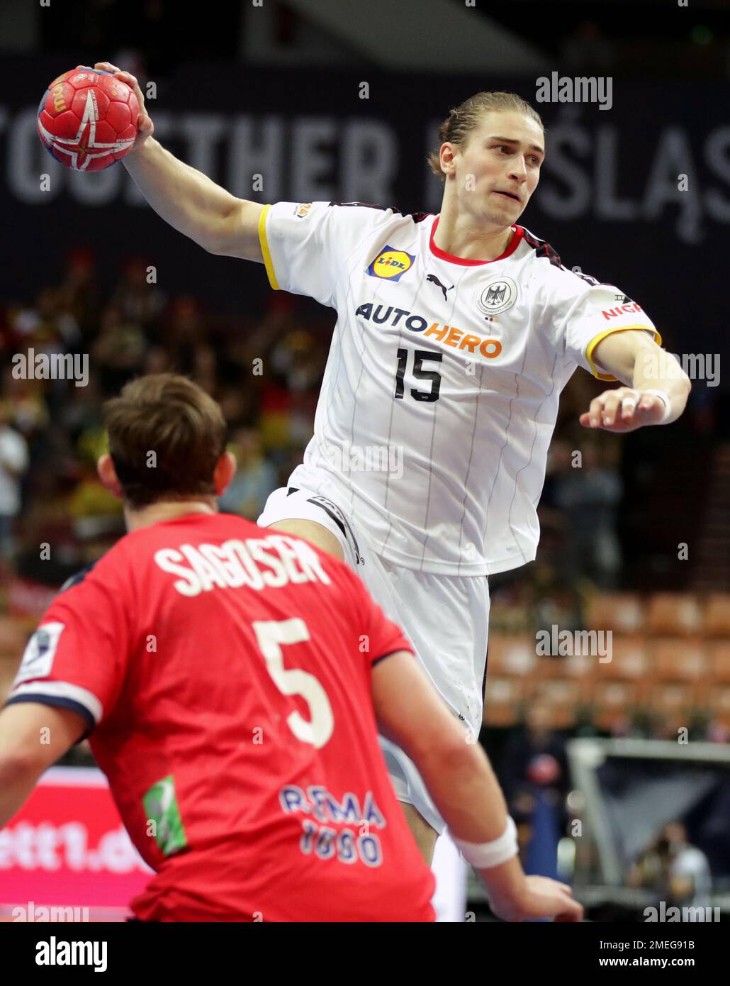 Juri Knorr of Germany Germany vs Norway 28th IHF Men`s Handball World ...