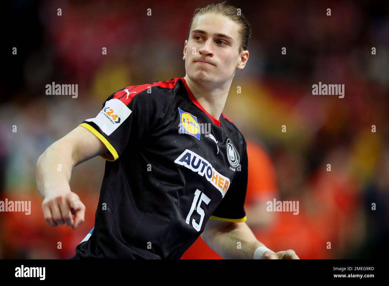 Juri Knorr of Germany Netherlands vs Germany 28th IHF Men`s Handball ...
