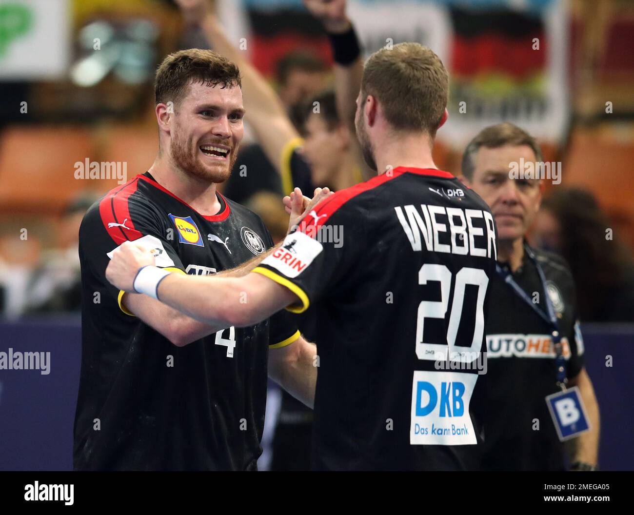 Jubel von Johannes Golla of Germany mit Philipp Weber of Germany ...