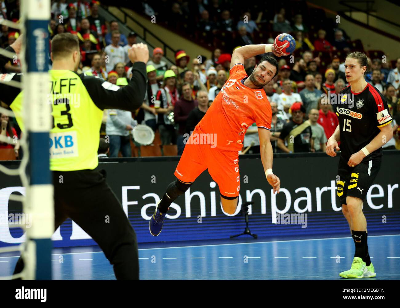 Samir Benghanem of Netherlands Netherlands vs Germany 28th IHF Men`s ...