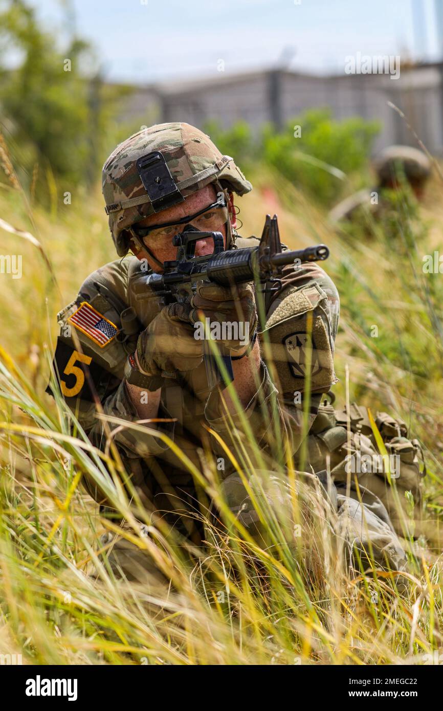 U.S. Army Spc. Dylan Doan air missile defense crew member assigned to ...