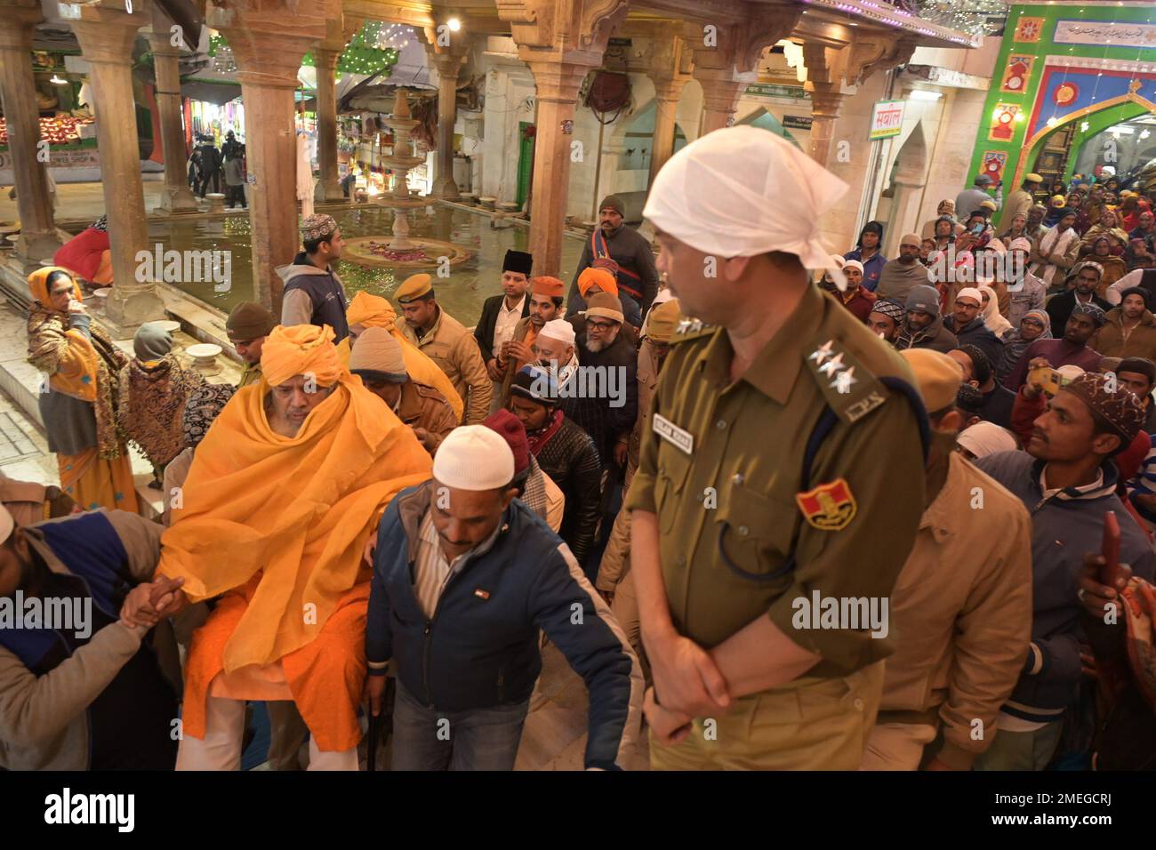 Ajmer, India. 24th Jan, 2023. Dargah Dewan (Spiritual head) Syed Zainul ...