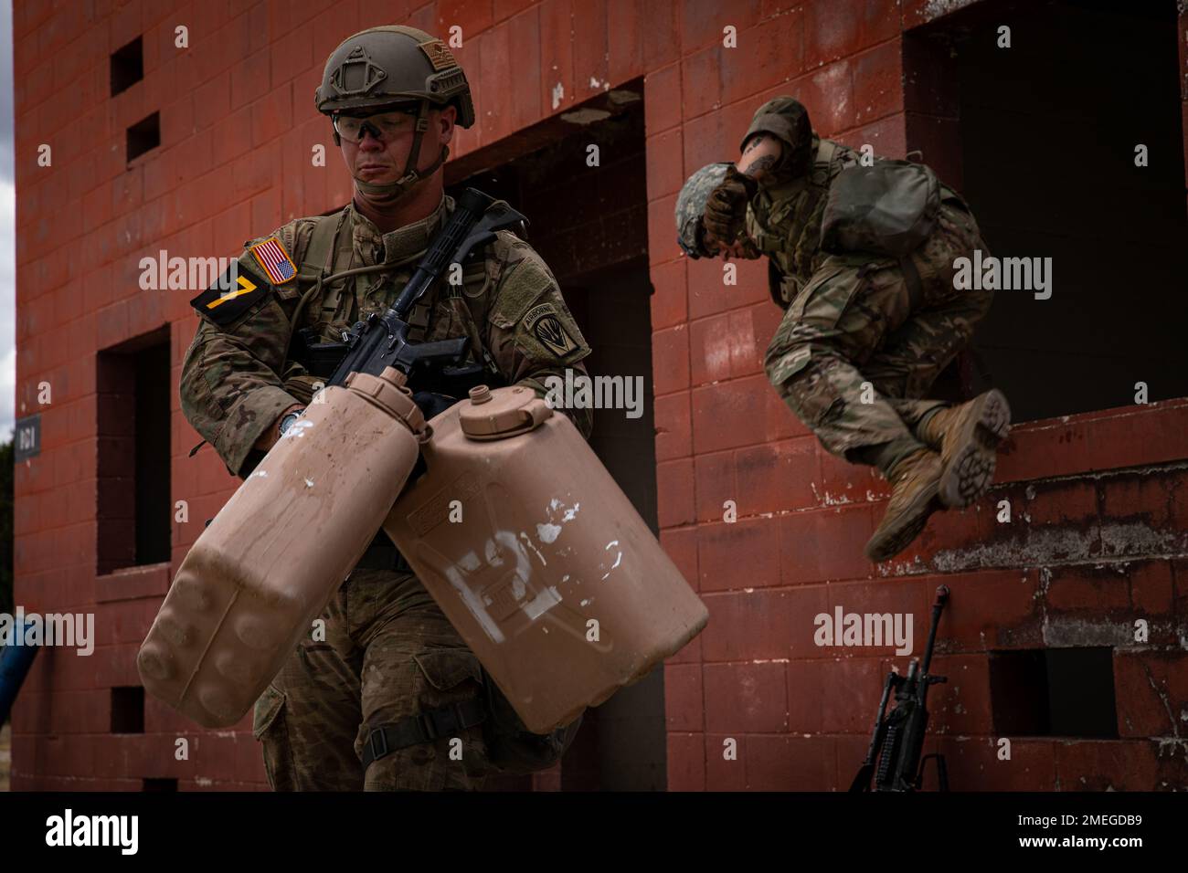 U.S. Army Soldiers assigned to 7th Squad, Blue Platoon, 1st 509th Air ...
