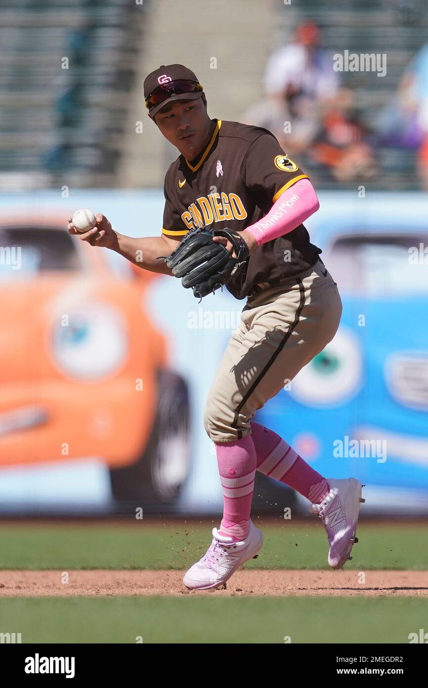 San Diego Padres' Ha-Seong Kim against the San Francisco Giants during ...