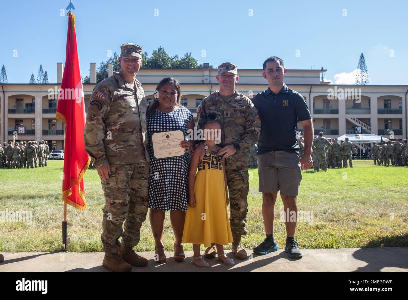 Thipmalay Lynn, the wife of outgoing Command Sgt. Maj. Gary Lynn, 2nd ...