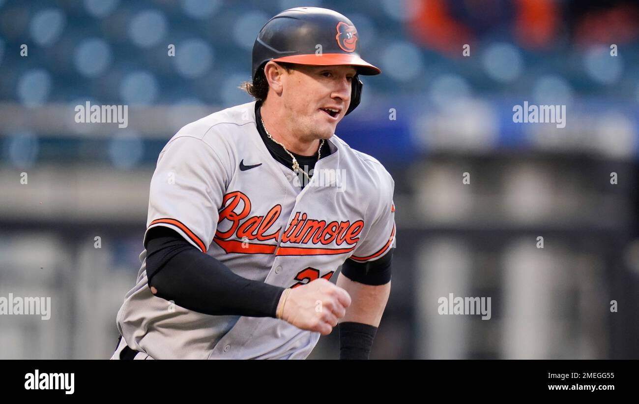 Baltimore Orioles' Austin Hays (21) during the first inning of a ...