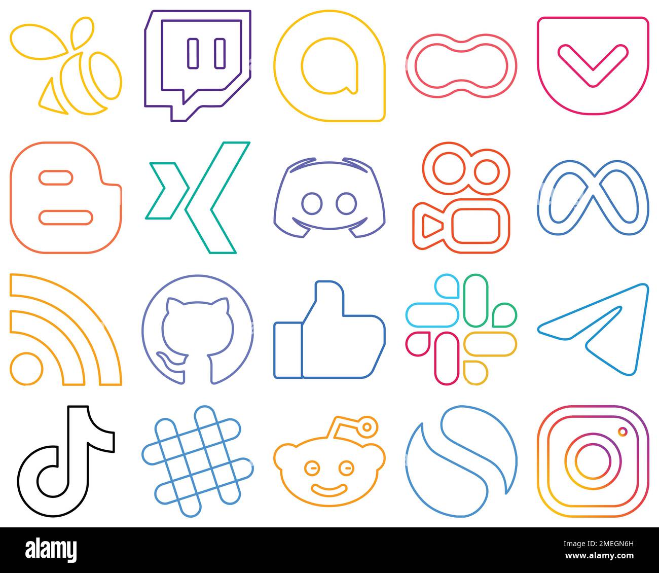 Meta tiktok Stock Vector Images - Alamy