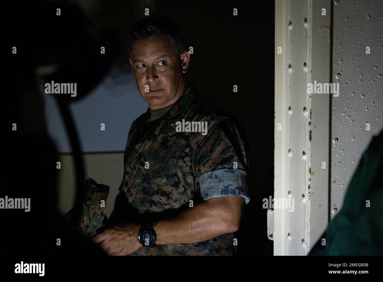 U.S. Marine Corps 3rd Marine Logistics Group commanding officer Brig ...