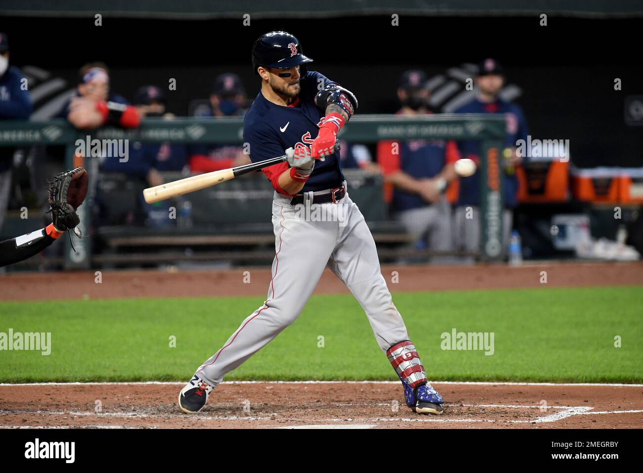 Boston Red Sox's Michael Chavis at bat against the Baltimore Orioles ...