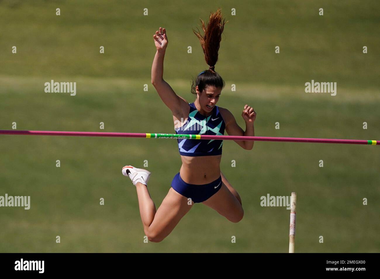 Katerina Stefanidi competes in women's pole vault during the USATF ...