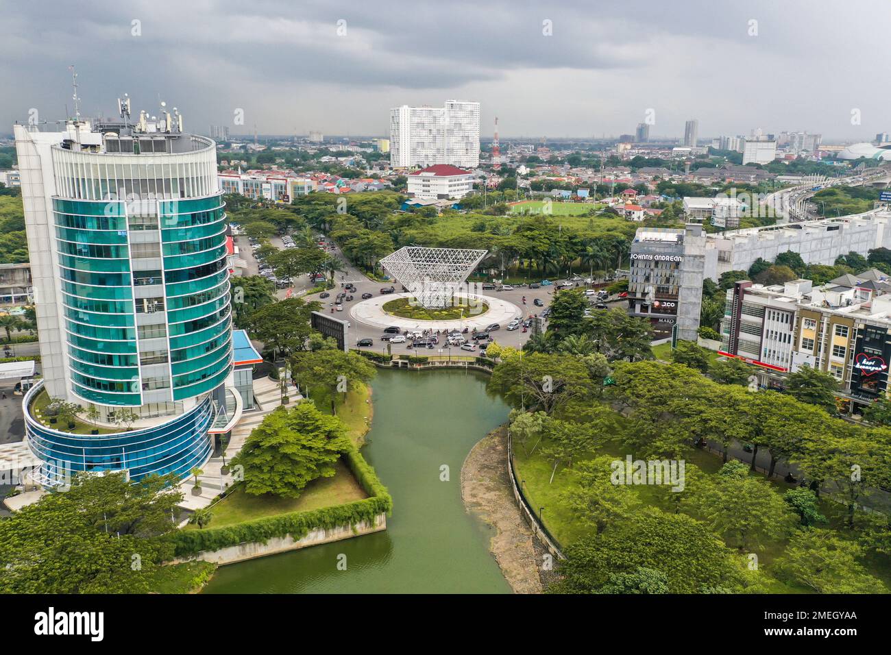 aerial view of Summarecon Bekasi is an icon of the modern city of ...
