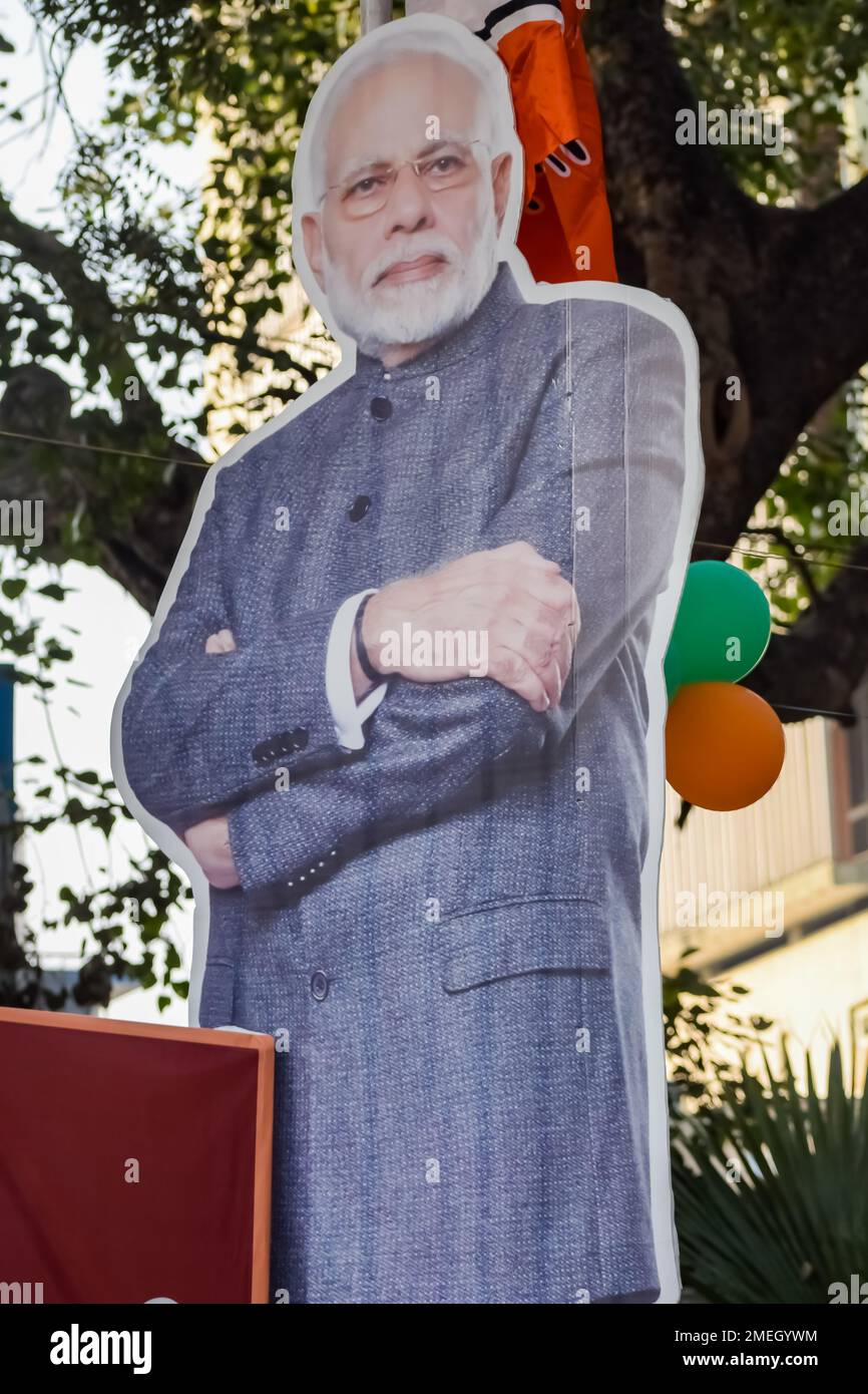 New Delhi, India - January 16 2023 - Prime Minister Narendra Modi cut ...