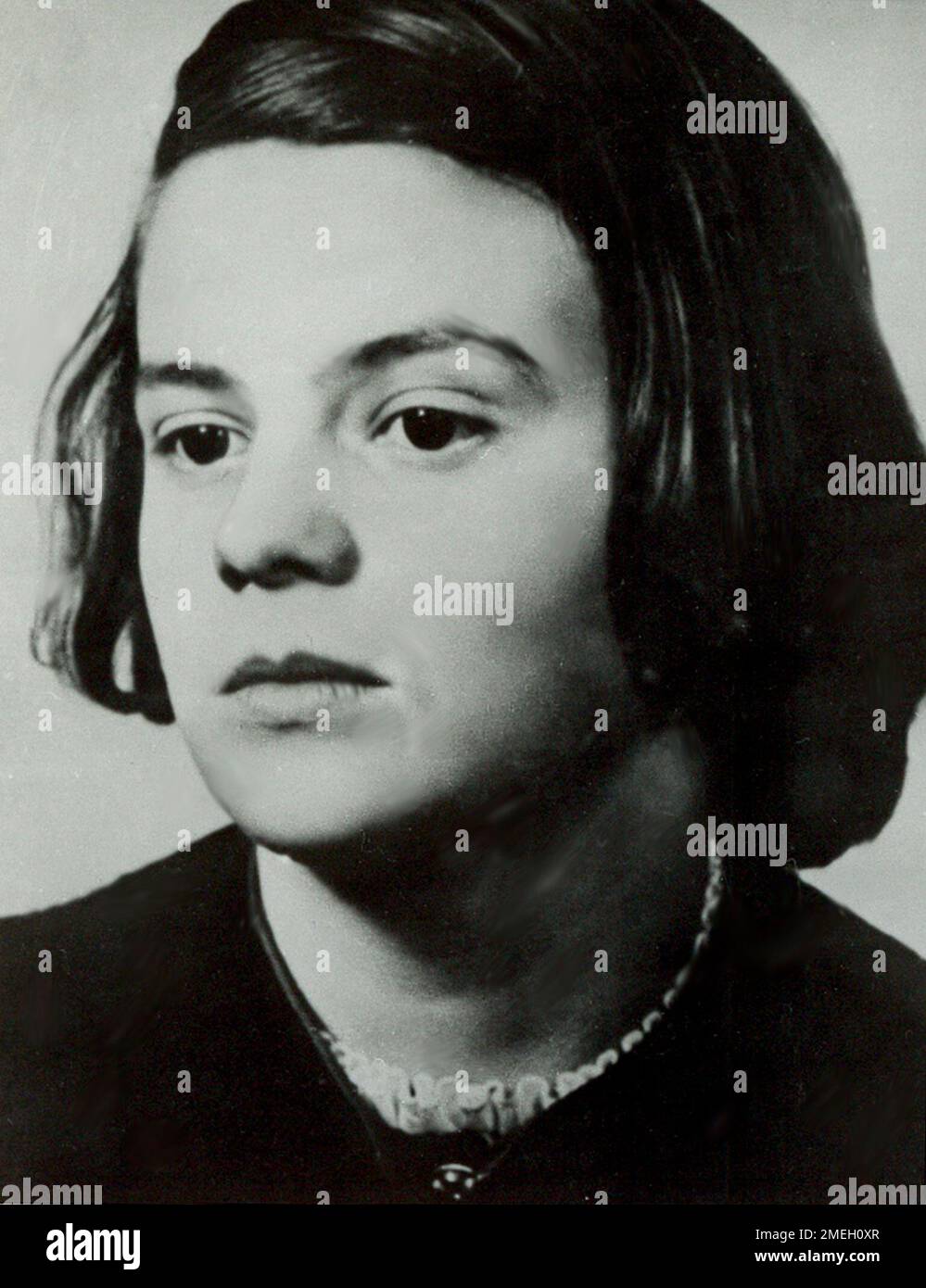 FILE - This undated file photo shows German Sophie Scholl, member of ...