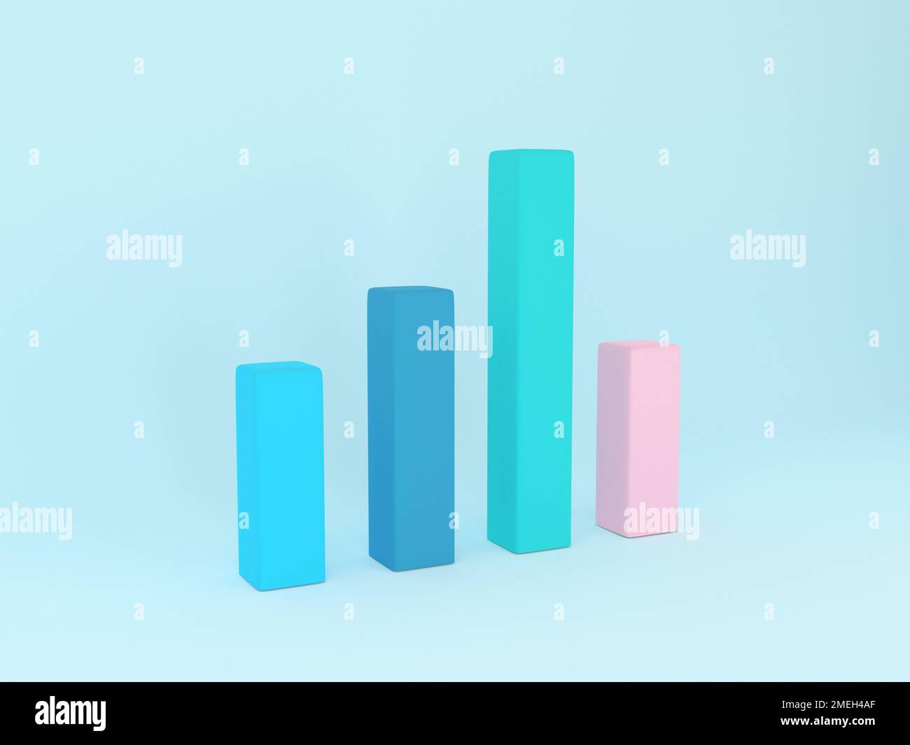 Business Graph. 3D rendering Stock Photo - Alamy