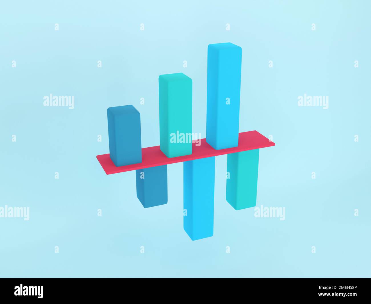 3d column chart hi-res stock photography and images - Alamy