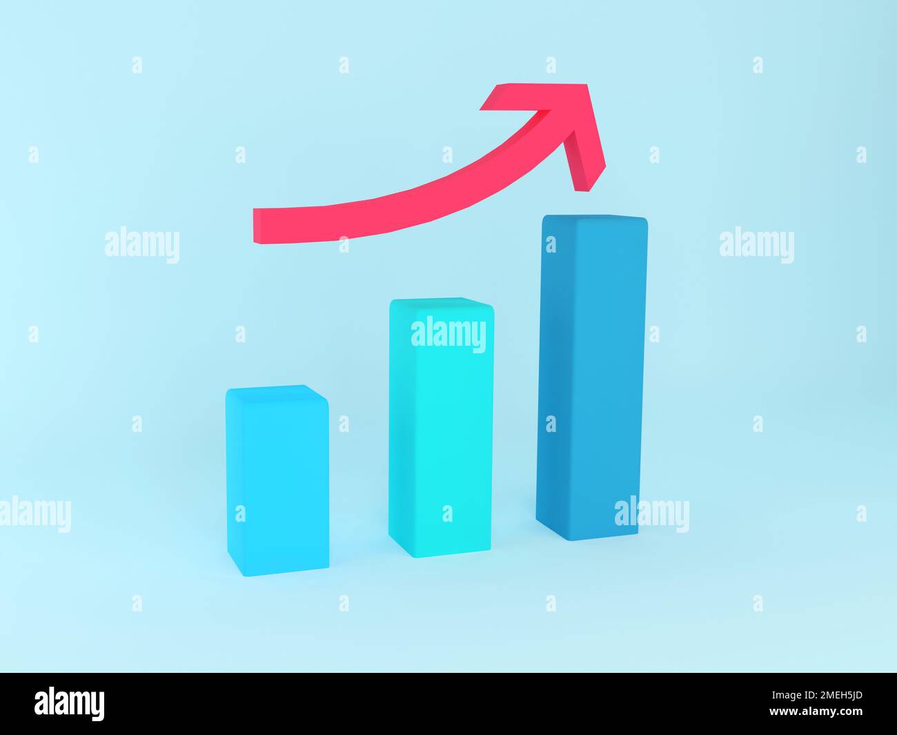 Business Graph. 3D rendering Stock Photo - Alamy