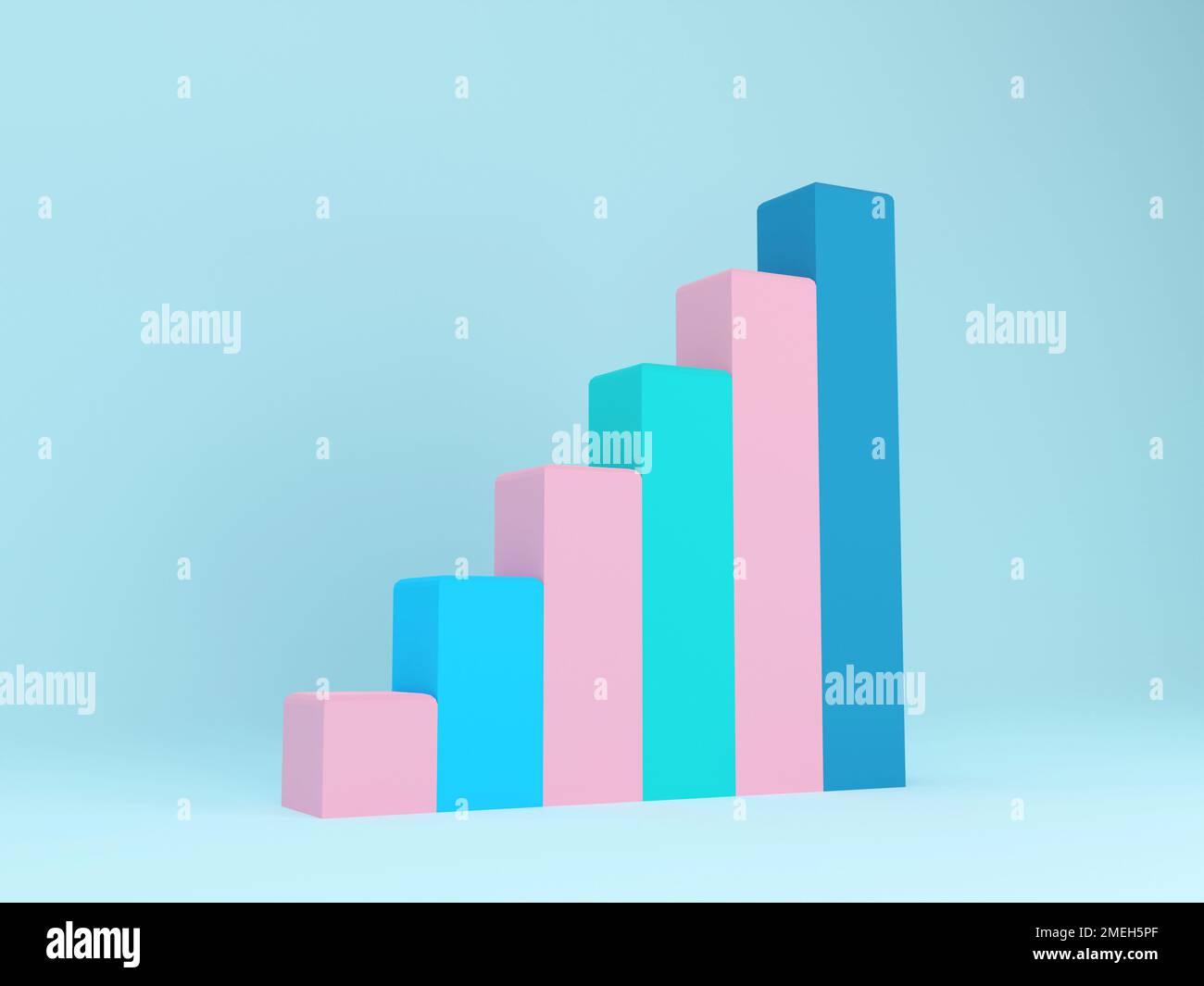 Business Graph. 3D rendering Stock Photo - Alamy