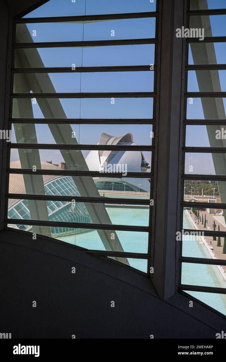 View from inside the Modern Architecture of Arts and Sciences Building ...