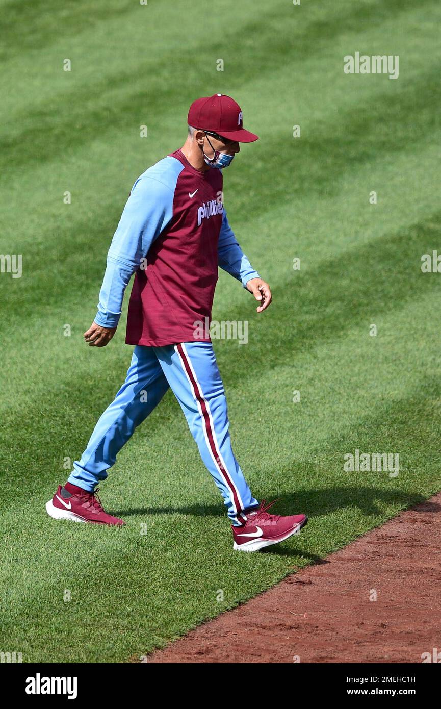 Philadelphia Phillies manager Joe Girardi in action during a baseball ...