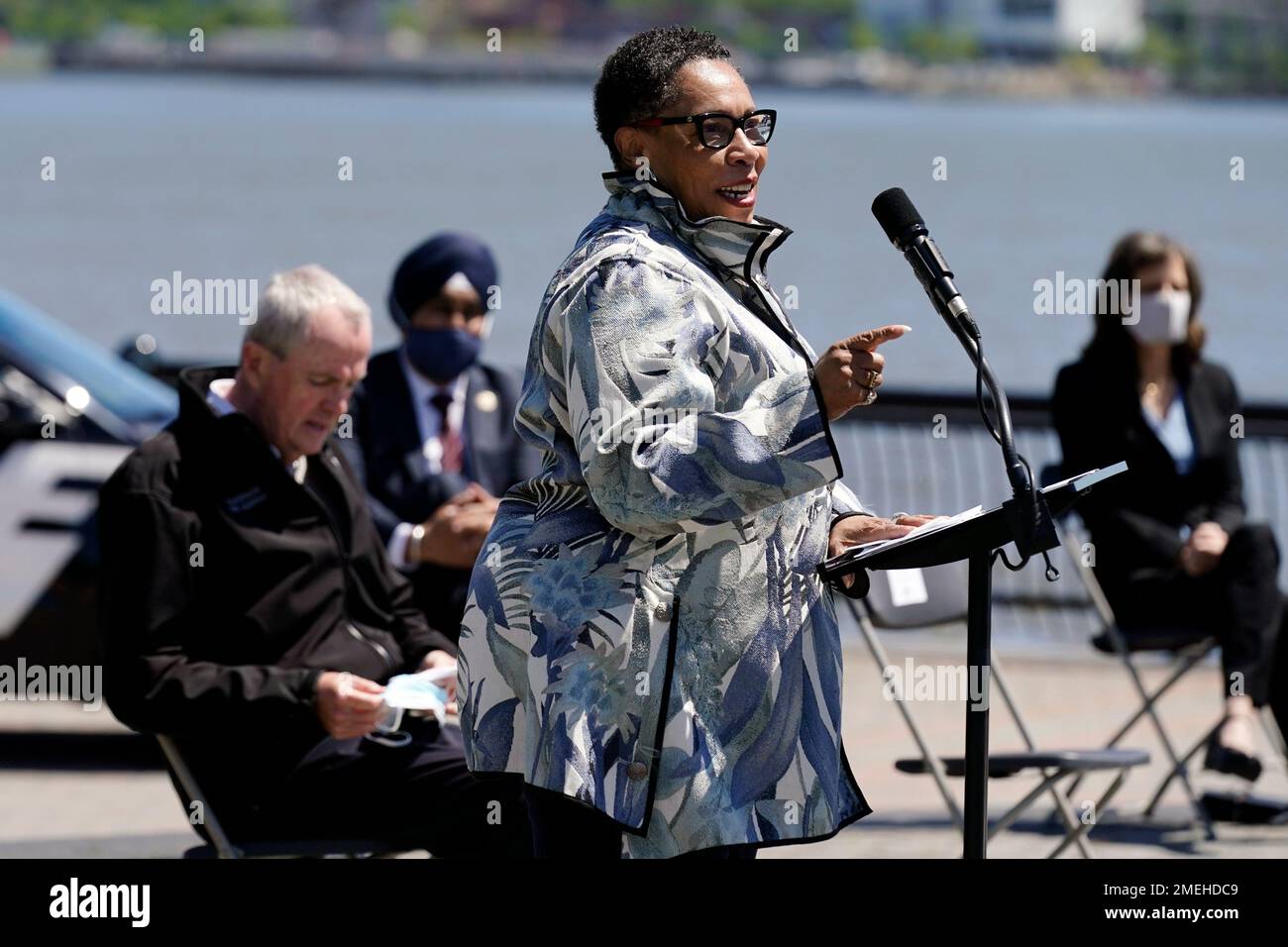 Housing and Urban Development Secretary Marcia Fudge speaks during a ...