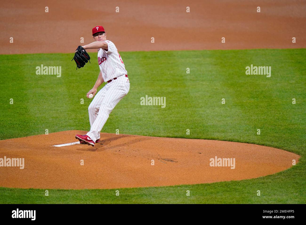 Philadelphia Phillies' Chase Anderson plays during a baseball game ...