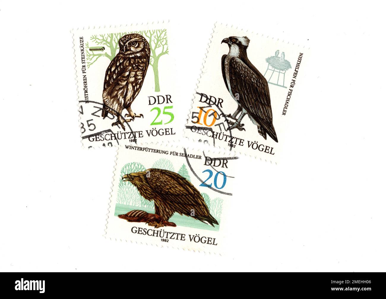 Vintage postage stamps from Germany on a white background Stock Photo ...