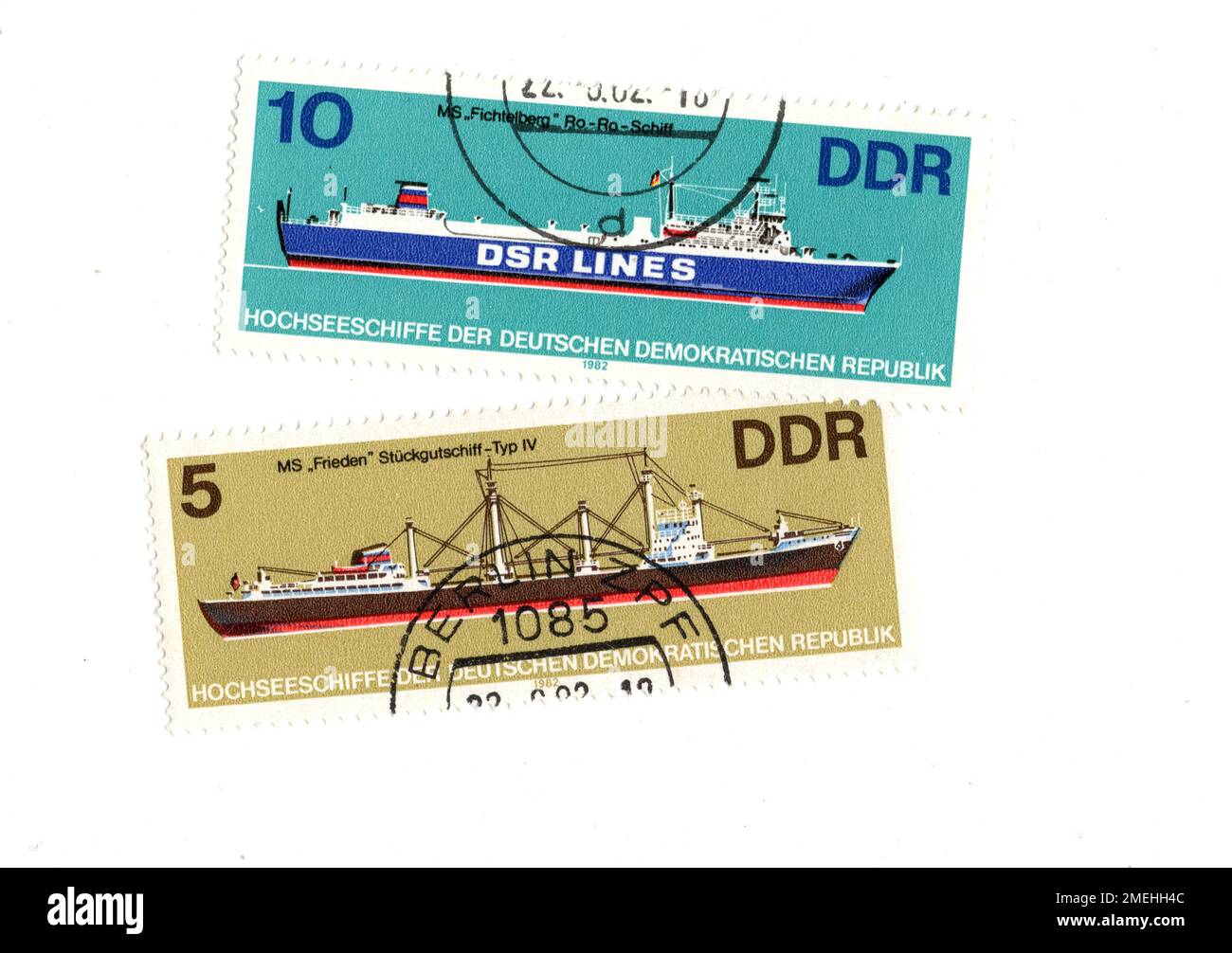 Vintage postage stamps from Germany on a white background Stock Photo ...
