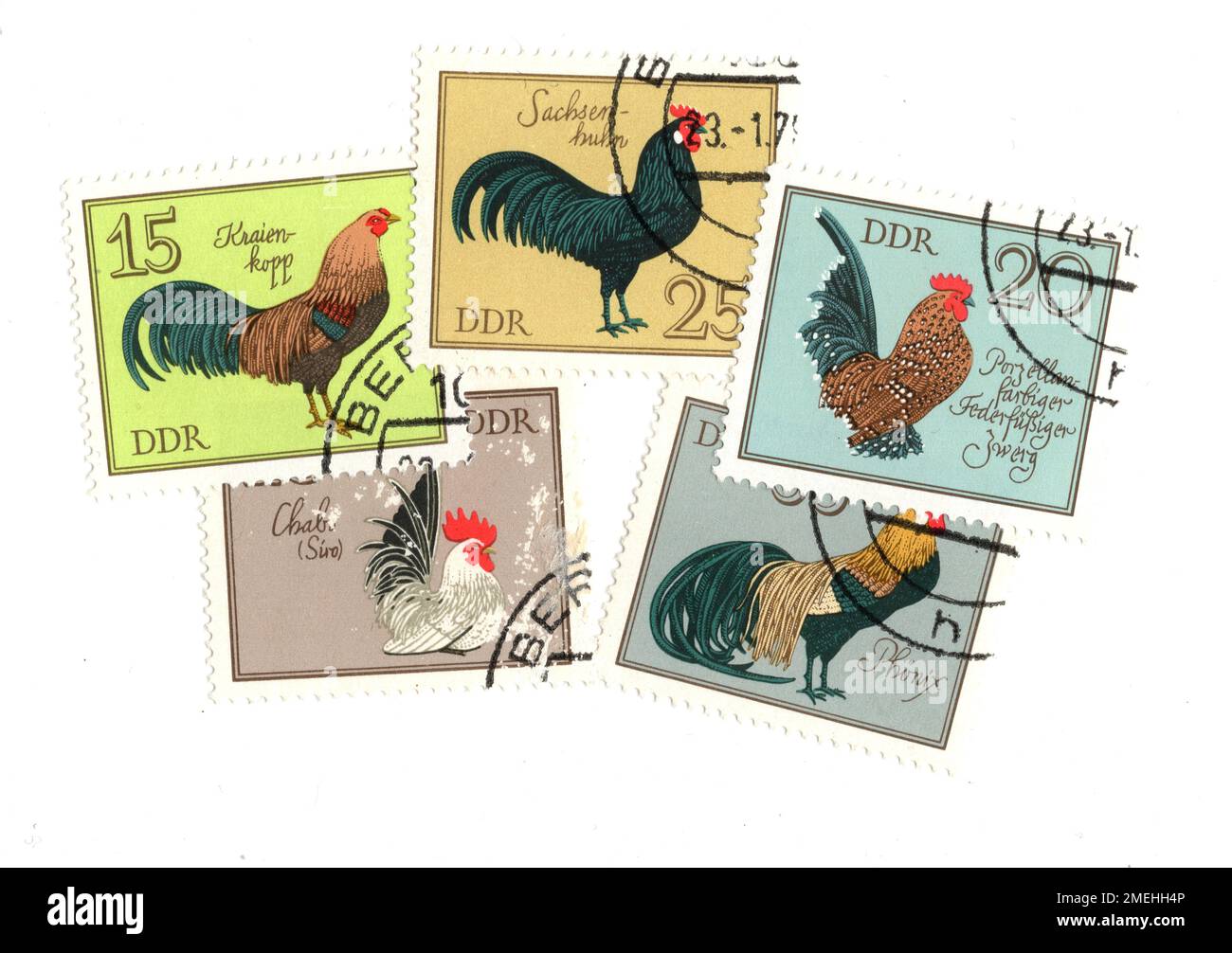 Vintage postage stamps from Germany on a white background Stock Photo ...