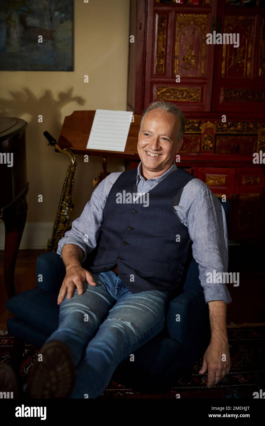 Grammy-winning jazz saxophonist-composer Ted Nash poses for a portrait ...