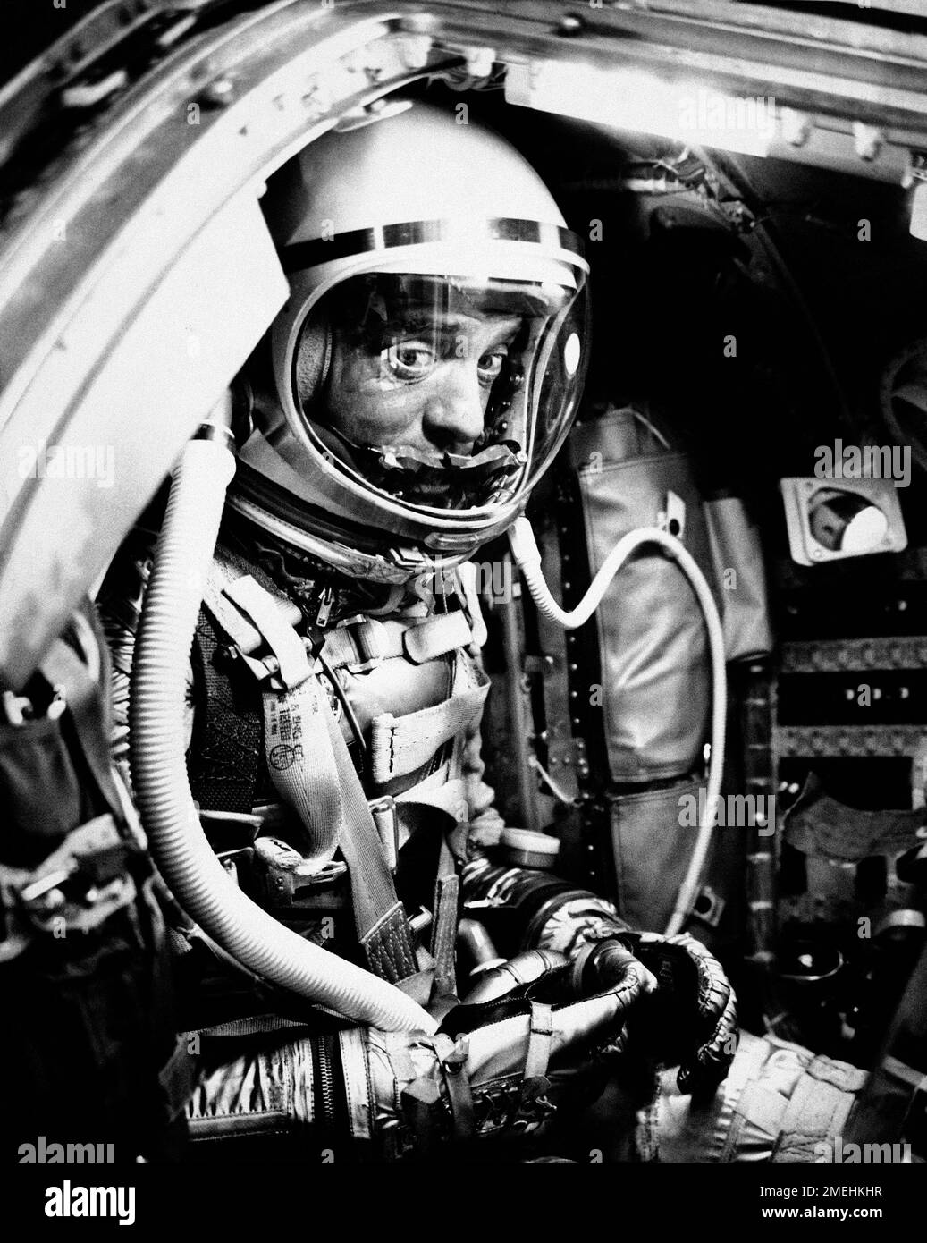 FILE - In this May 5, 1961 file photo, astronaut Alan Shepard sits in ...