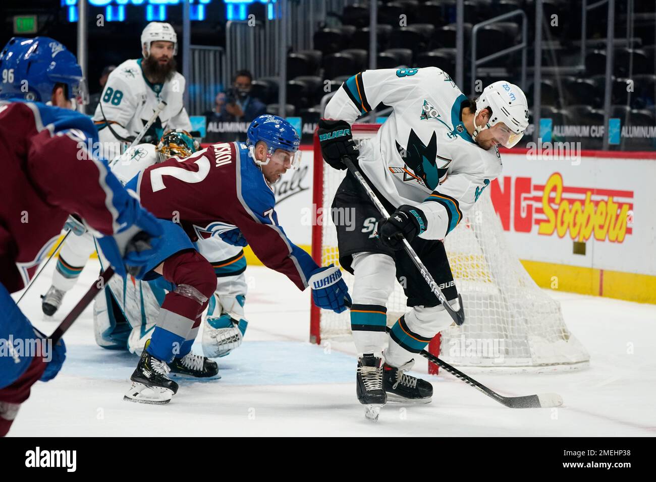 San Jose Sharks defenseman Mario Ferraro (38) in the second period of ...