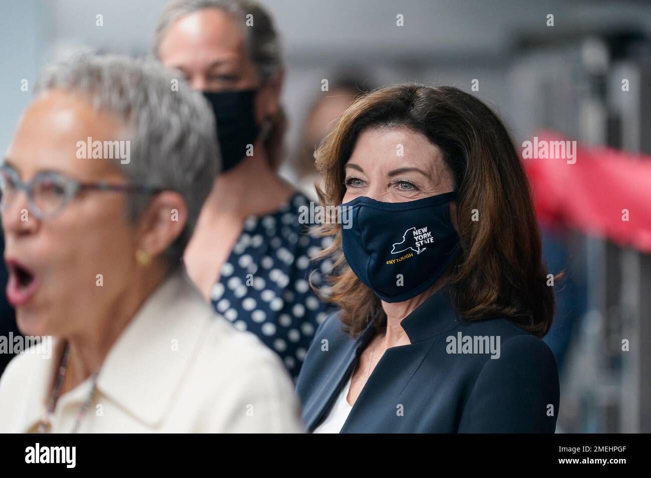 Lieutenant Governor of New York Kathy Hochul attends a ribbon cutting ...