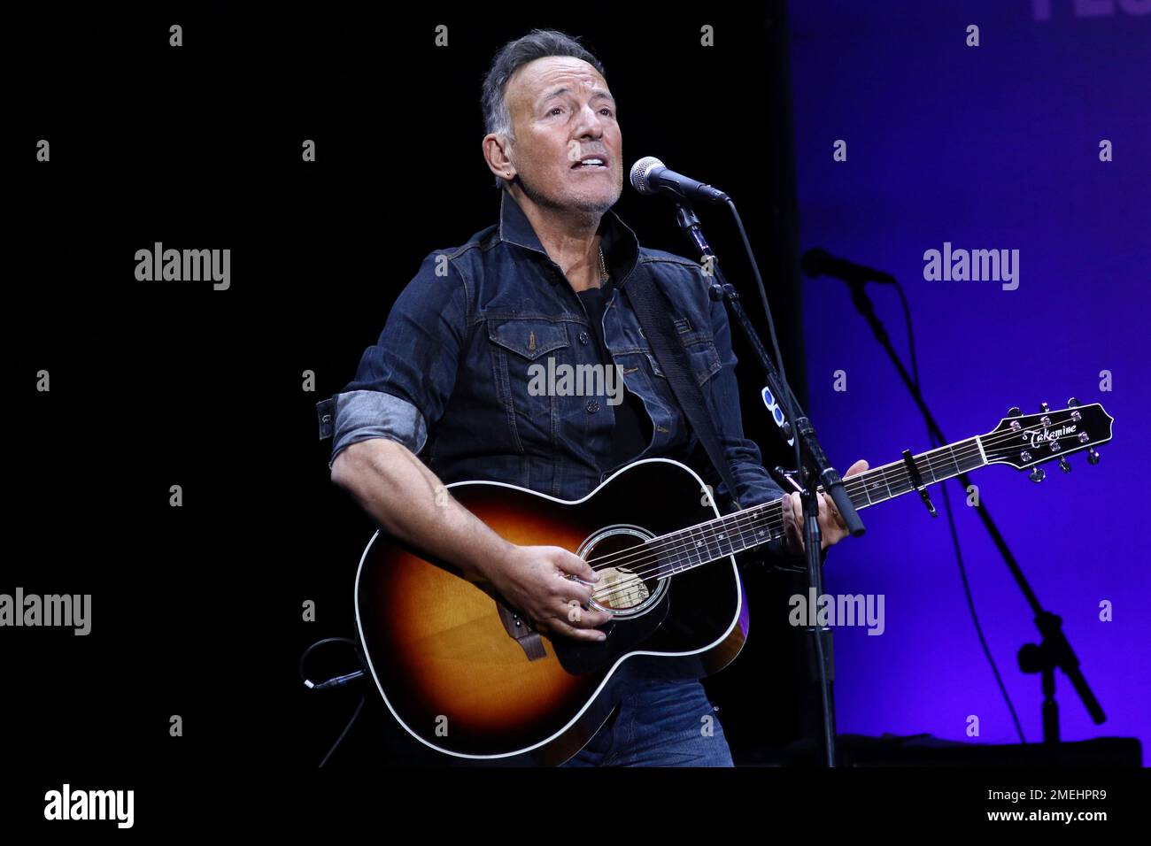 FILE - Bruce Springsteen performs at the 13th annual Stand Up For ...