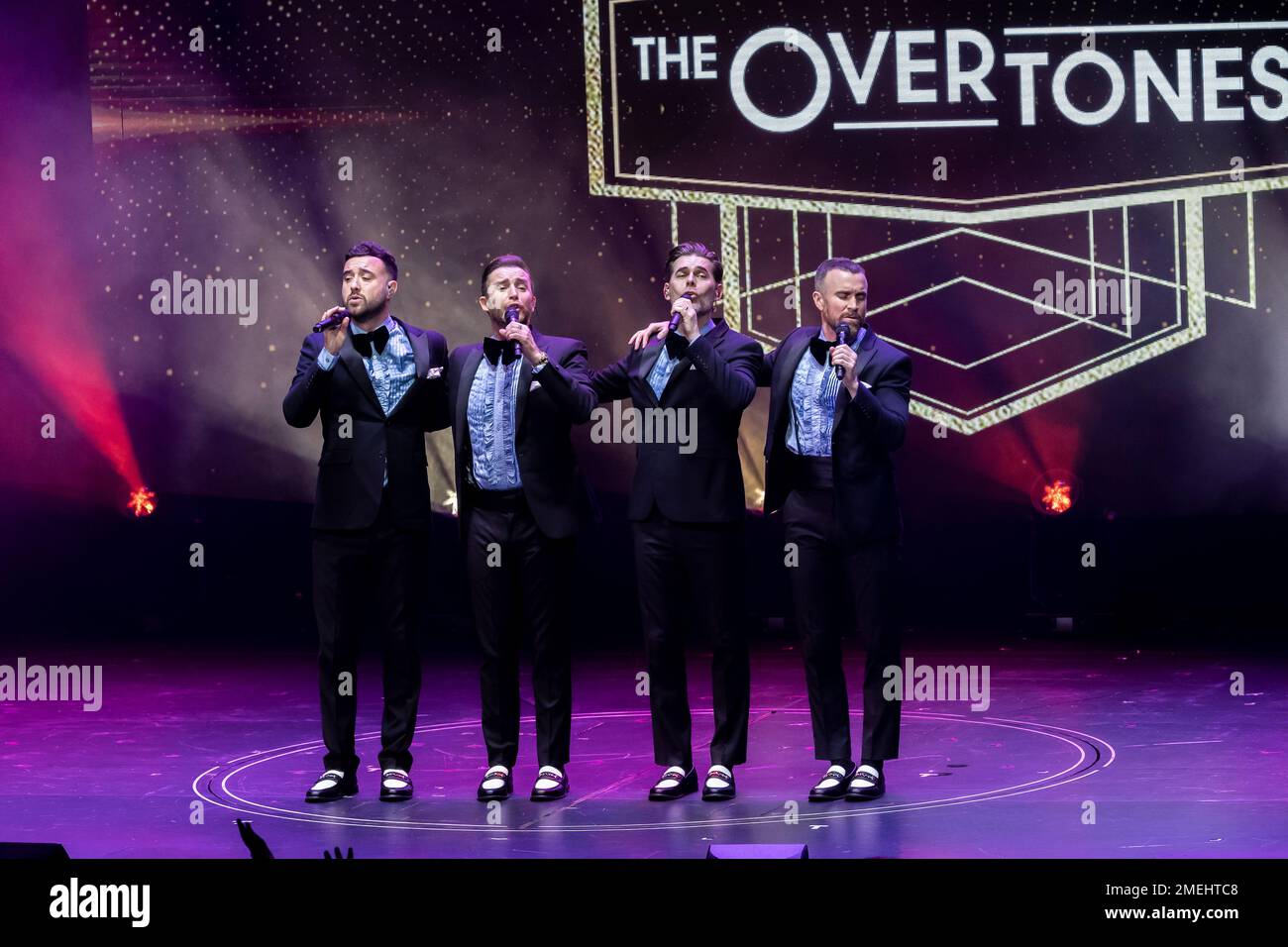 The Overtones, Vocal harmony group with performing on P&O Arvia Stock ...