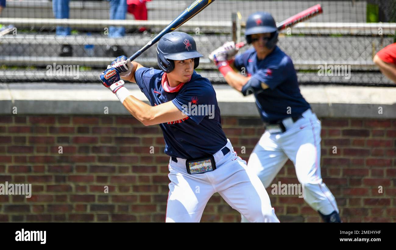 Richmond's Jared Sprague-Lott goes up to bat during an NCAA baseball ...
