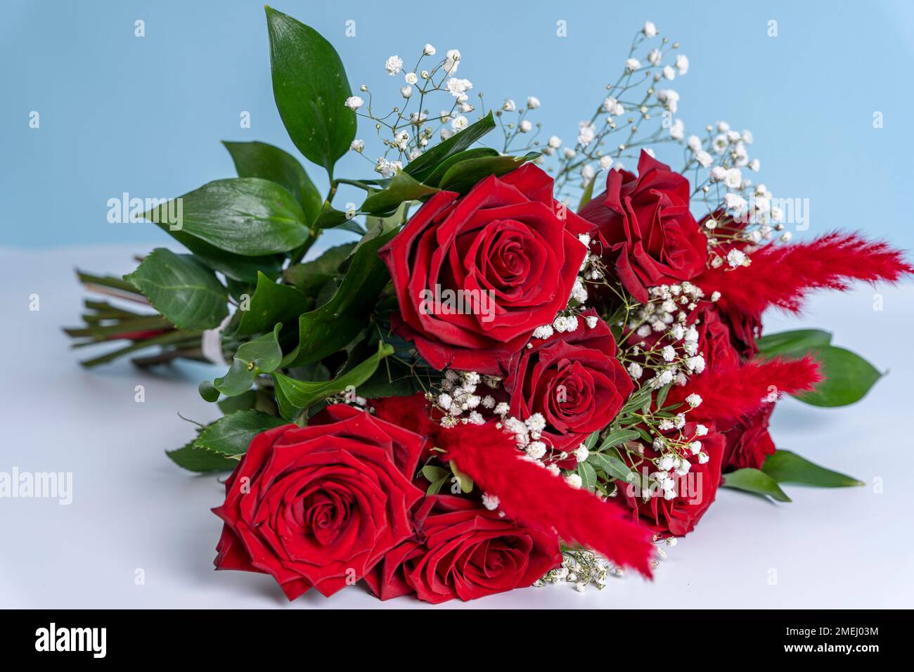 beautiful bouquet of fresh red roses. Congratulations on Mother's Day ...
