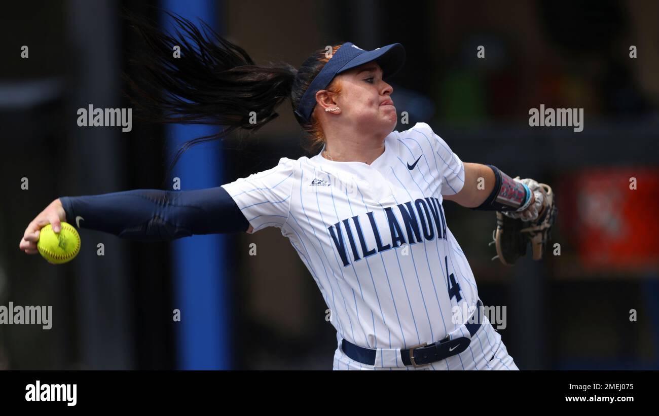 Villanova Wildcats Paige Rauch (4) in action against the Seton Hall ...