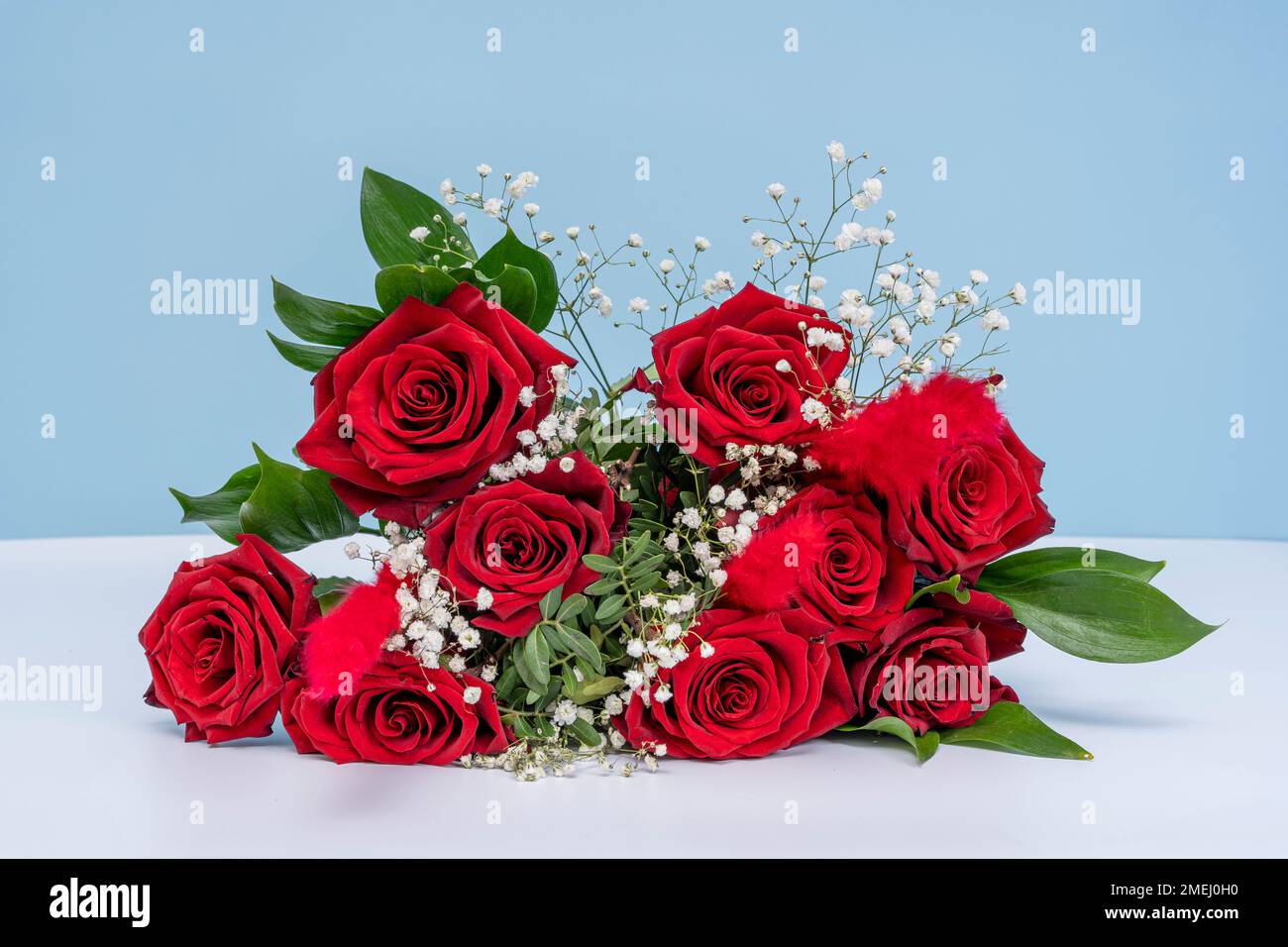 beautiful bouquet of fresh red roses. Congratulations on Mother's Day ...
